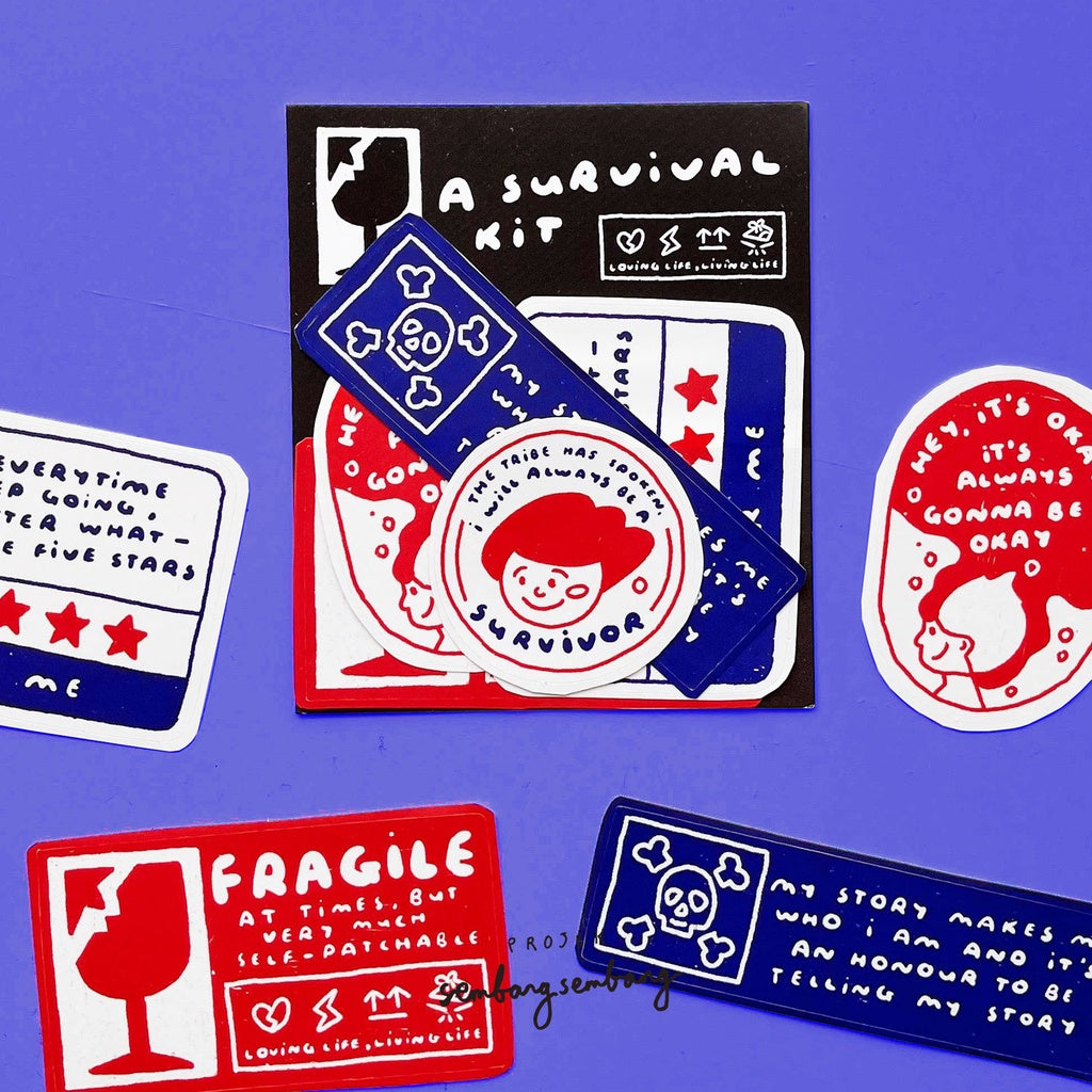 Projek SembangSembang - Survival Kit Sticker – Nurul Anwar Bookstore